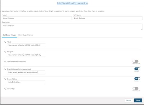 Email How To Set Sender Address In Flows Core Action Salesforce