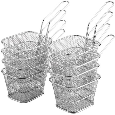 French Fries Basket For Restaurant Cafes Food Grade Stainless Steel