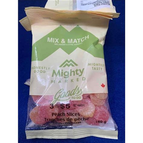 Mighty Marked Peach Slices 150g X 6