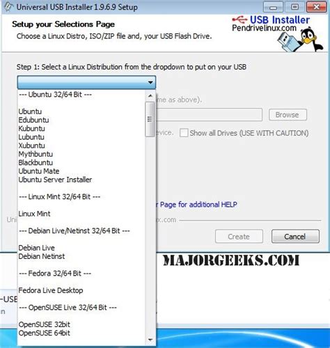Download Universal USB Installer MajorGeeks