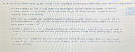 Solved Step 2 Select One Tailed Or Two Tailed One Tailed