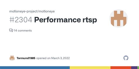 Performance Rtsp Issue Motioneye Project Motioneye GitHub