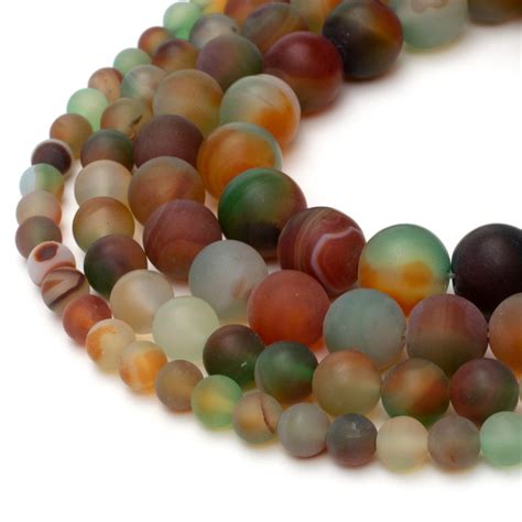 Natural Matte Peacock Agate Beads 6mm 8mm 10mm 12mm Round Dream Stone