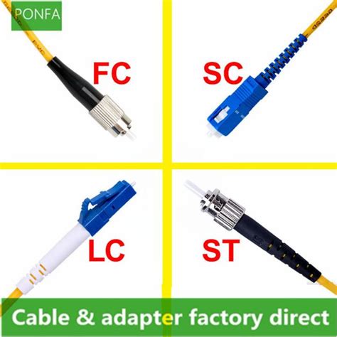 Sc To Sc Lc To Lc St To St Fc To Fc Fiber Patch Cord Jumper Cable Sm