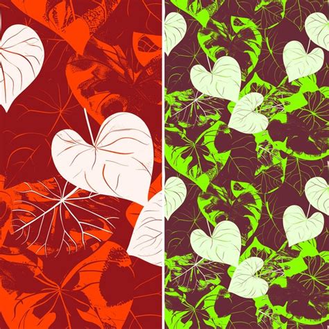 Different Colors Of The Same Pattern With Different Colors And The Word