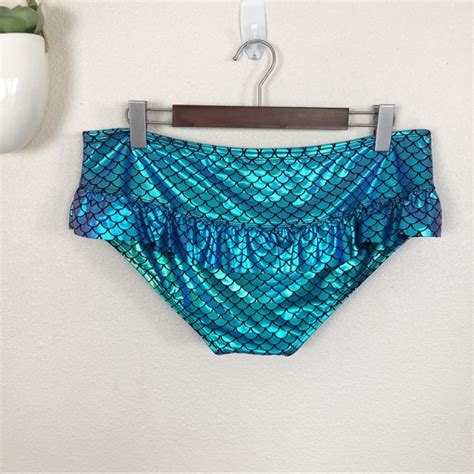 Disney Swim Disney Little Mermaid Scale Ruffle Bikini Bottom Poshmark