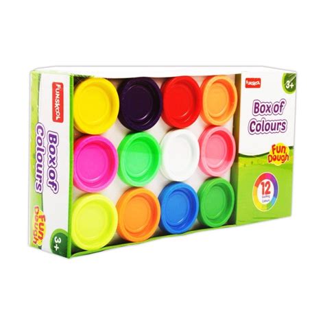 Funskool Fun Dough Box Of Colors Set Of 12 Diffrent Colors Non Toxic D Mm Toy World
