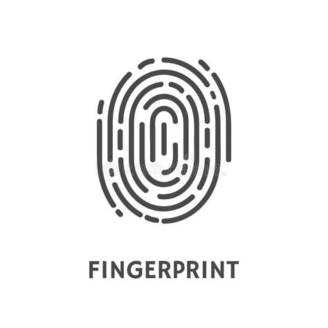 Fingerprint Identification And Verification Vector Stock Vector
