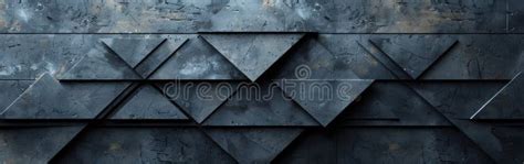 Geometric Concrete Texture With Anthracite And Grey Triangular Pattern