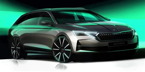 2025 Škoda Octavia Official Sketches En Wheelz Me