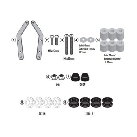 Givi Kymco Dink R 125150 Windshield Brackets Motardinn