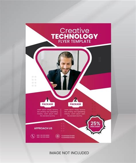 Premium Vector Creative Technology Flyer Template