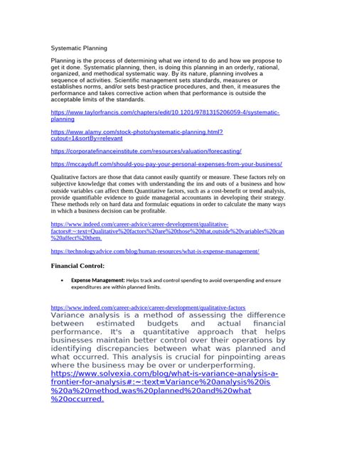 Systematic Planning Pdf