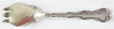 Strasbourg Sterling Lion Anchor G 1897 Ice Cream Fork By Gorham
