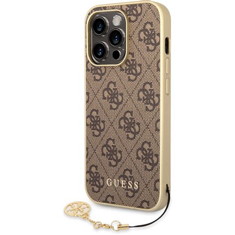 Etui Guess 4G Charms Collection do iPhone 14 Pro, brązowe Pancernik.eu ...
