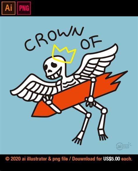 Judgment Of Skull Bomb Release Illustration Vector Png Drawing