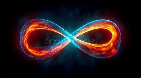 Colorful Infinity Shape Background Infinity Symbol Design For