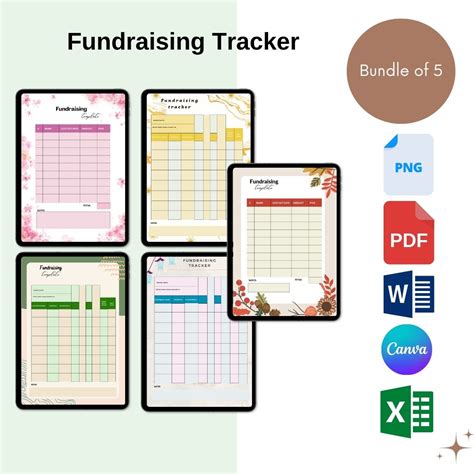 Fundraising Tracker Template Pdf Word Excel [editable]
