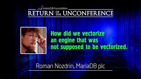 Mariadb Foundation On Linkedin How Did We Vectorize An Engine That Was Not Supposed To Be