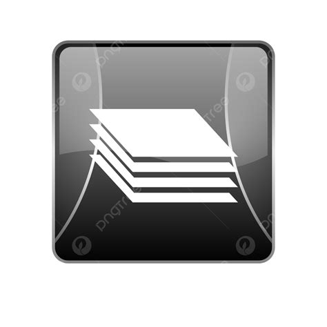 Layers Black Square Web Glossy Icon Glossy Design Website White Png