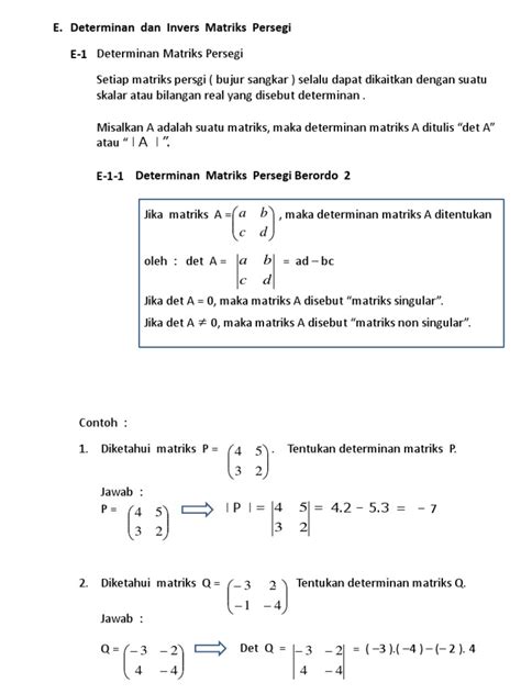 Detail Contoh Determinan Matriks Koleksi Nomer 45