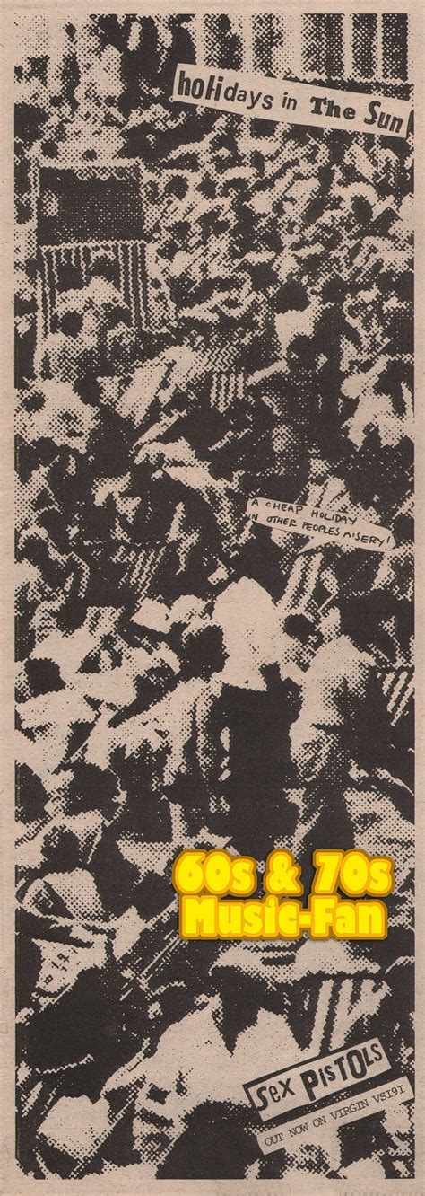 Sex Pistols 1977 Original Nme Clipping Holydays In The Sun Glen Matlock