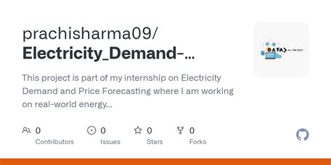 Github Prachisharma Electricity Demand And Price Forecastinginfosys Internship Oct This