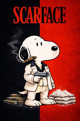 Scarface Movie Snoopy Parody Cool Cute Print Poster 13x19 Ebay