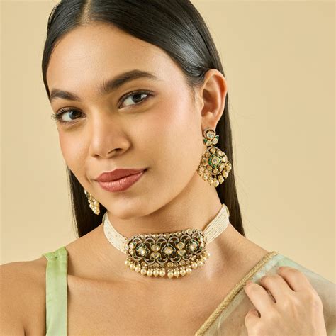 Royal Kundan Necklace Traditional Long Kundan Necklace Set