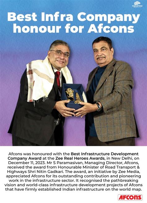 Faizan Anjum On Linkedin Congratulations 🙌🏻 To One And All From Afcons Infrastructure Limited A