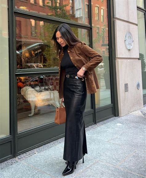 15 Best Leather Skirt Outfit Ideas Youll Love Wearing