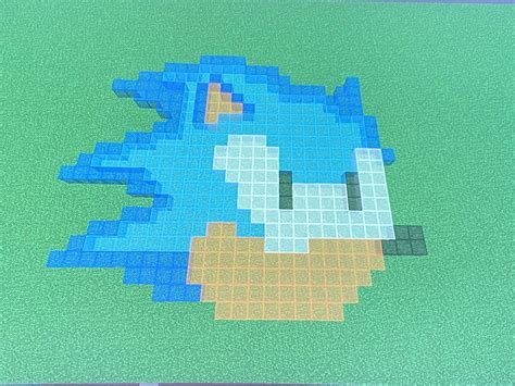 Minecraft Sonic Pixel Art