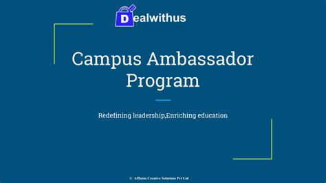 Campus Ambassador Program Pdf