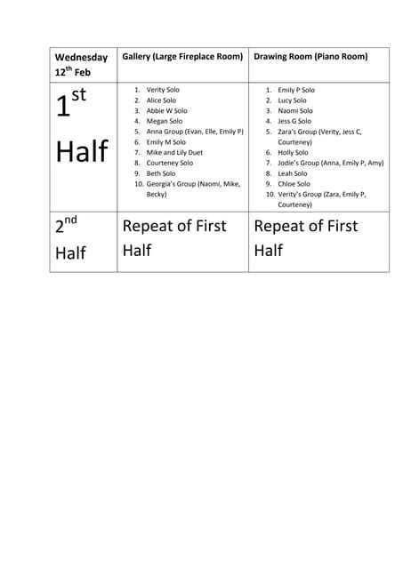 Running Order Docx