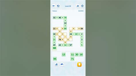 Math Crossword Level 20 Mathspuzzle Mathsquiz Mathsshorts