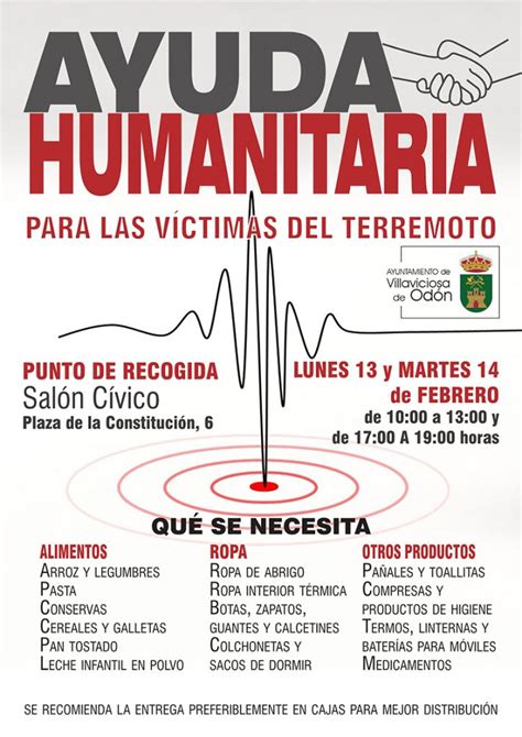Campaña De Ayuda Humanitaria Destinada A Los Afectados Por El Terremoto