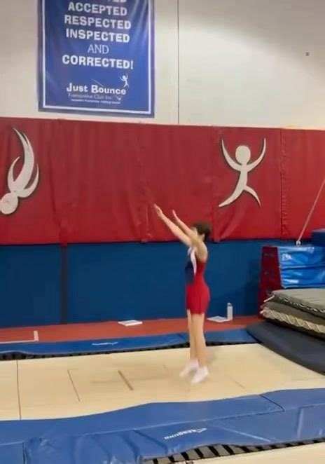 Joeys First Ever All Flip Routine Gymnastics Gymnast Trampoline