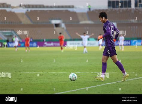 Jeddah Saudi Arabia 17th Jan 2026 Li Hao Goalkeeper Of China
