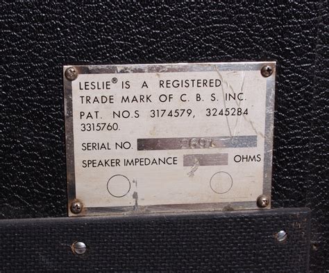 Leslie Leslie 16 1970 Black Amp For Sale Yeahmans Guitars
