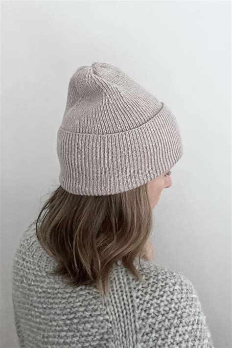 Knitting Pattern Basic Single Rib Beanie 4 Yarn Options In Etsy Canada