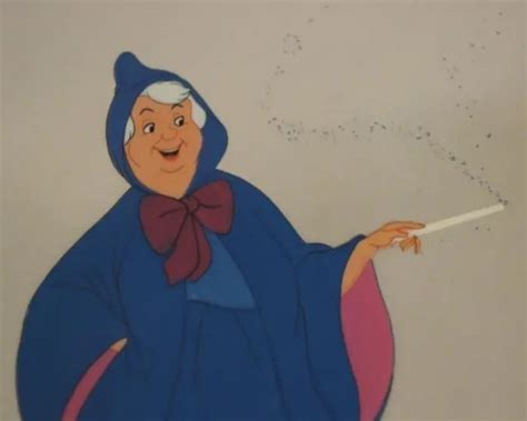 Walt Disney Cinderella Fairy Godmother Animation Cel Facsimile 2003