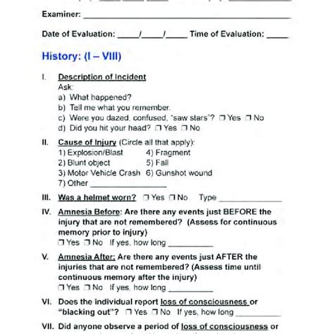 Pdf The Military Acute Concussion Evaluation Mace