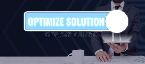 Writing Displaying Text Optimize Solution Business Idea Process Of