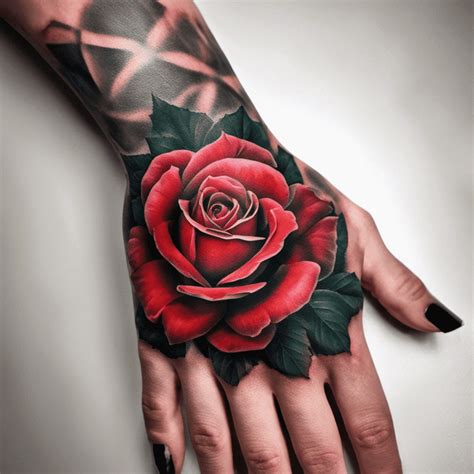 Rose Tattoo Hand