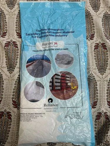 Reliance Recron 3s Virgin Polyropylene Staple Fibers For Construction