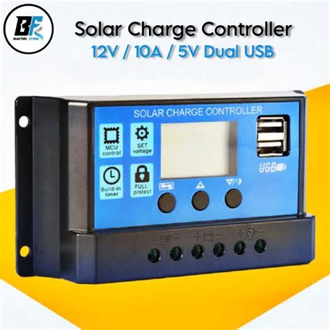Solar Charge Controller 10amp Pwm Battery Charging Controller 12volt
