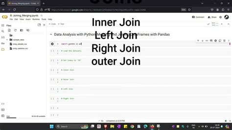 Data Analysis With Python Merging And Joining Dataframes With Pandas