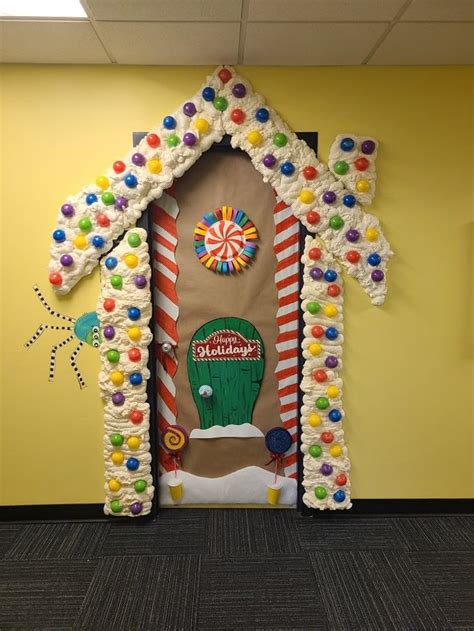 Whimsical Gingerbread Office Door Decor