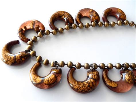 1980s Donatella Pellini Gold Resin Necklace At 1stdibs Donatella