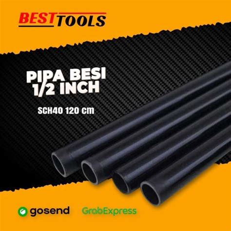 Jual Pipa Besi 1 2 Inch 120cm Pipe Clamp Sch40 Drat 2 Sisi Di Seller Solin Shop Cengkareng